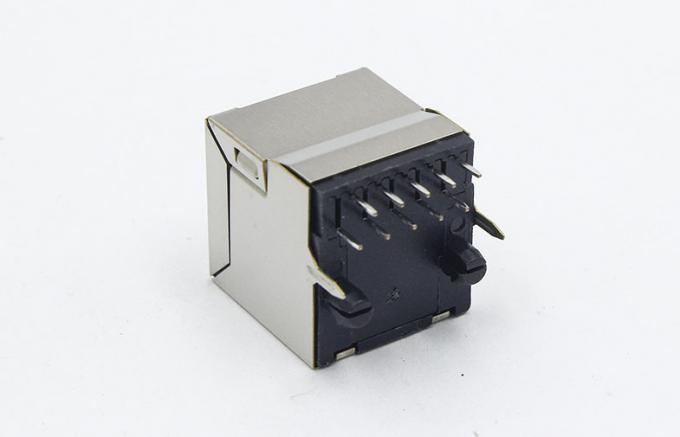 rj45 10 pin connector Free sample 180 Degree Shield Socket Network ...
