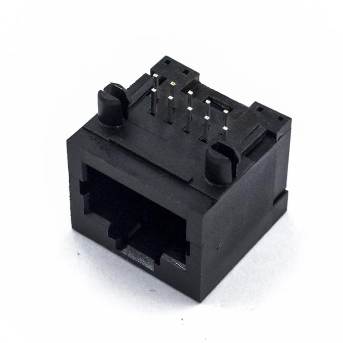 Unshielded 10 Pin RJ45 Connector / Rj45 Jack Female Without Magnetic 15.15 mm TM55T011EXX41