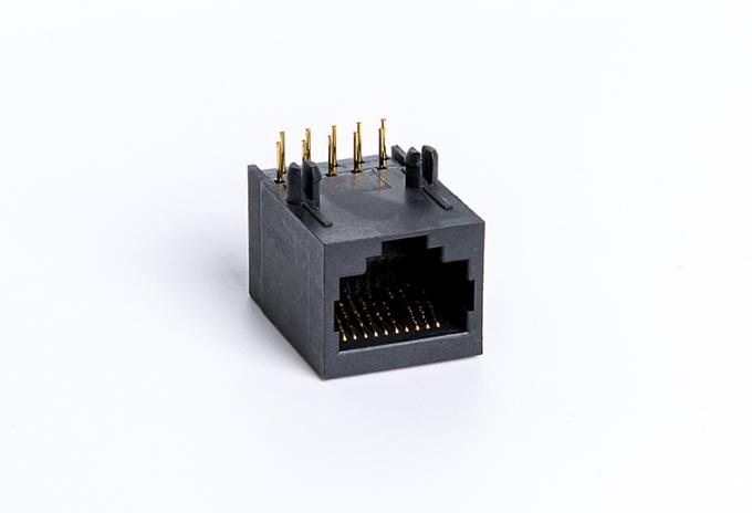 10 Pin RJ45 with 90 Degree Vertical Modular Female PCB Jack cat5e rj45 connector Price TM59A011SXX11