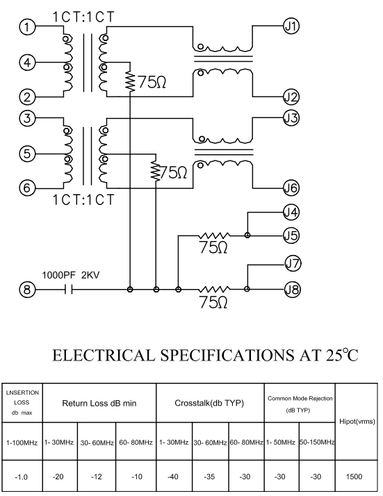 POE RJ45 Connector Single Port 1X1 Tab-Up 10/100Base-Tx TM311B01DAB213007